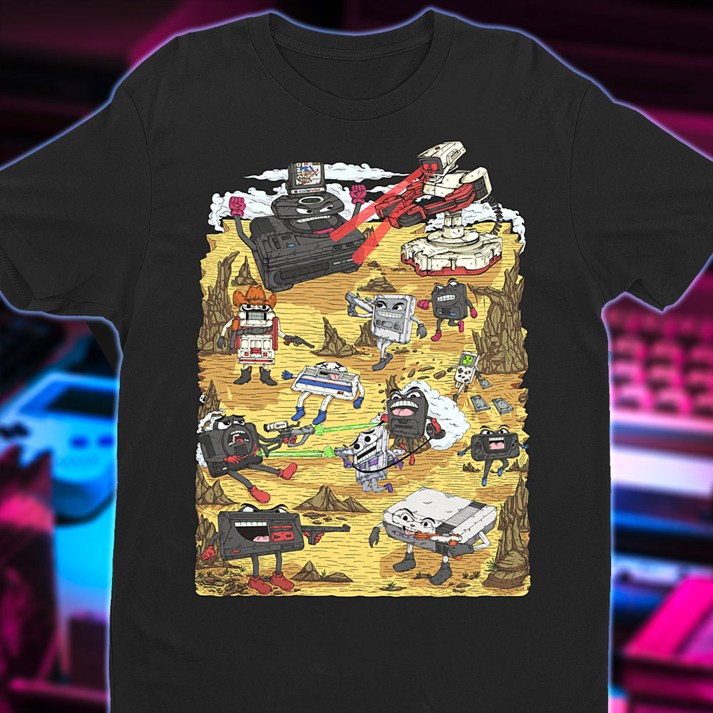 Console Wars Tshirt for Retro Gamers & Video Gaming Geeks – Gamest Geek