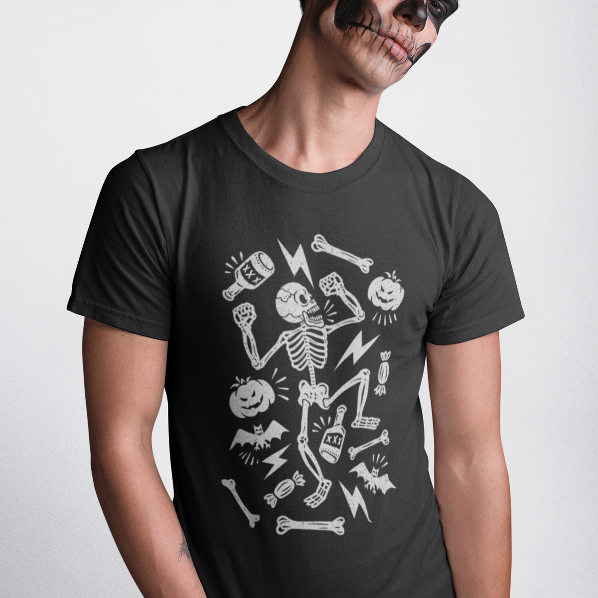 Skeleton Halloween Shirt, Dancing Skeleton tshirt, Funny Skeleton tee ...