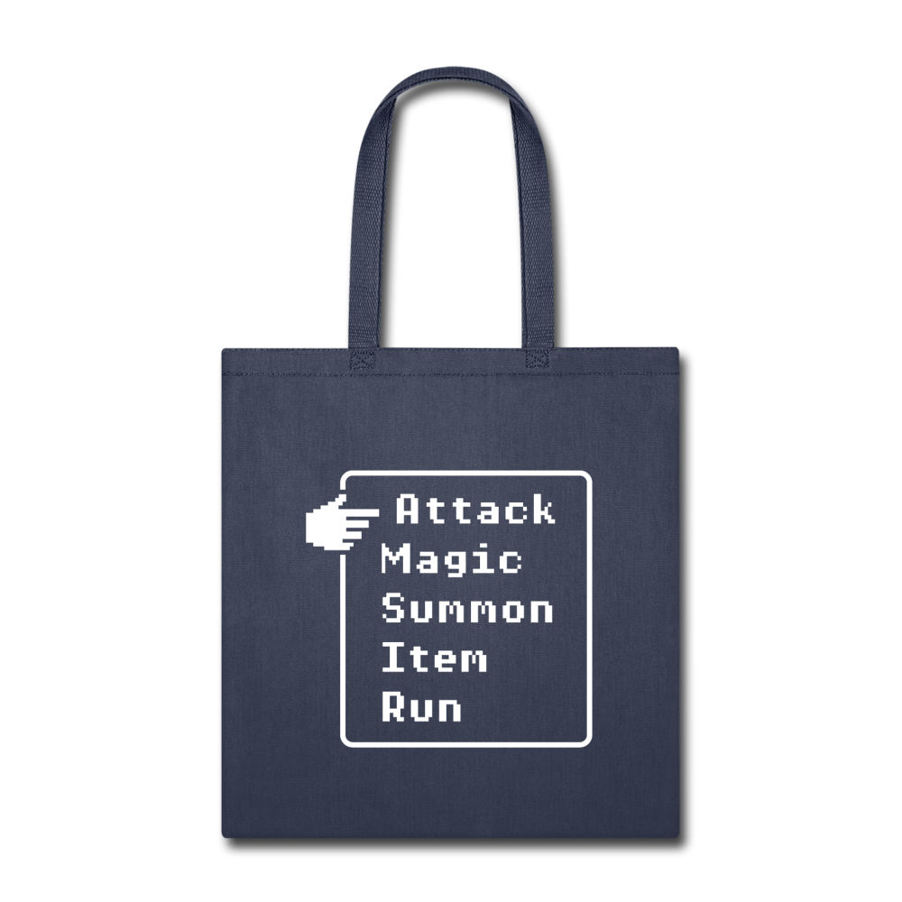Nostalgic RPG Game Menu Gaming Tote Bag for Retro Gamers and Geeks ...